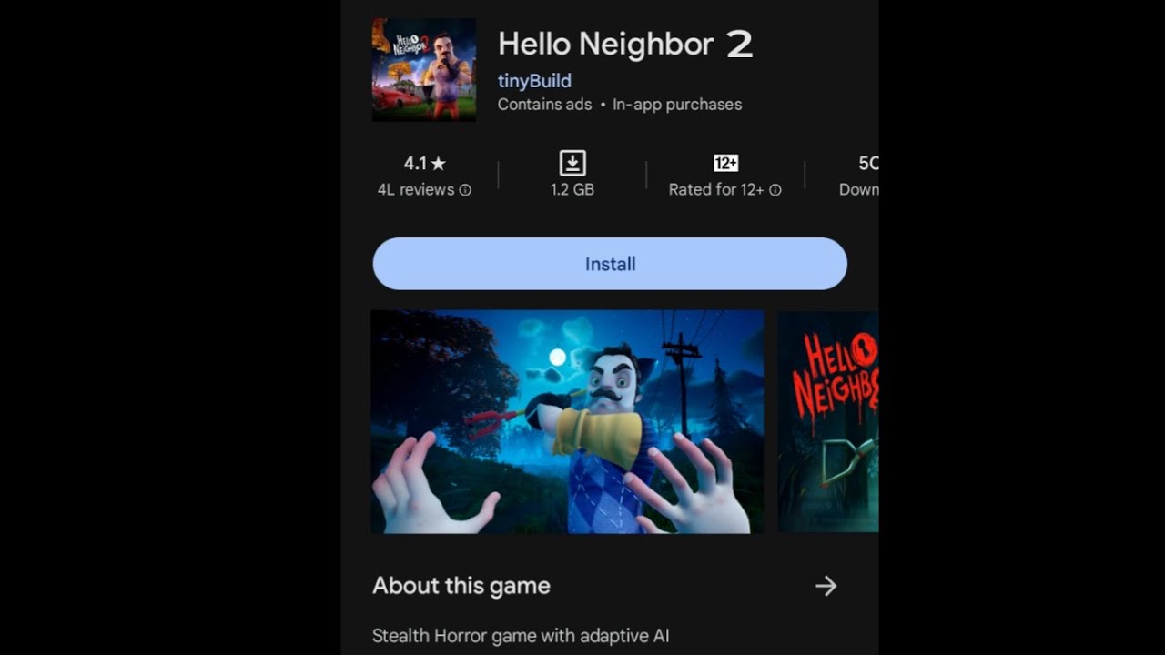 How to Download Hello Neighbour 2 in Android Mobile | Hello Neighbour 2 ...