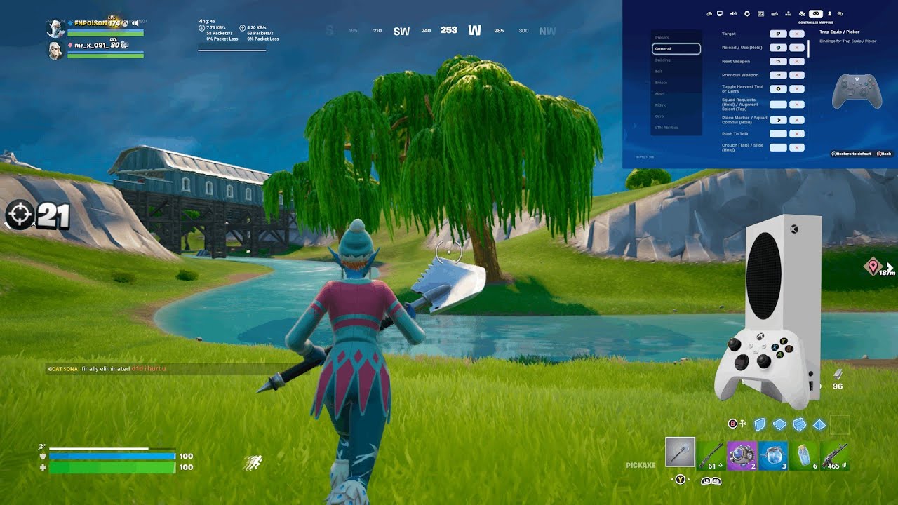 Xbox Series S Fortnite OG Map Gameplay + BEST AIMBOT controller ...