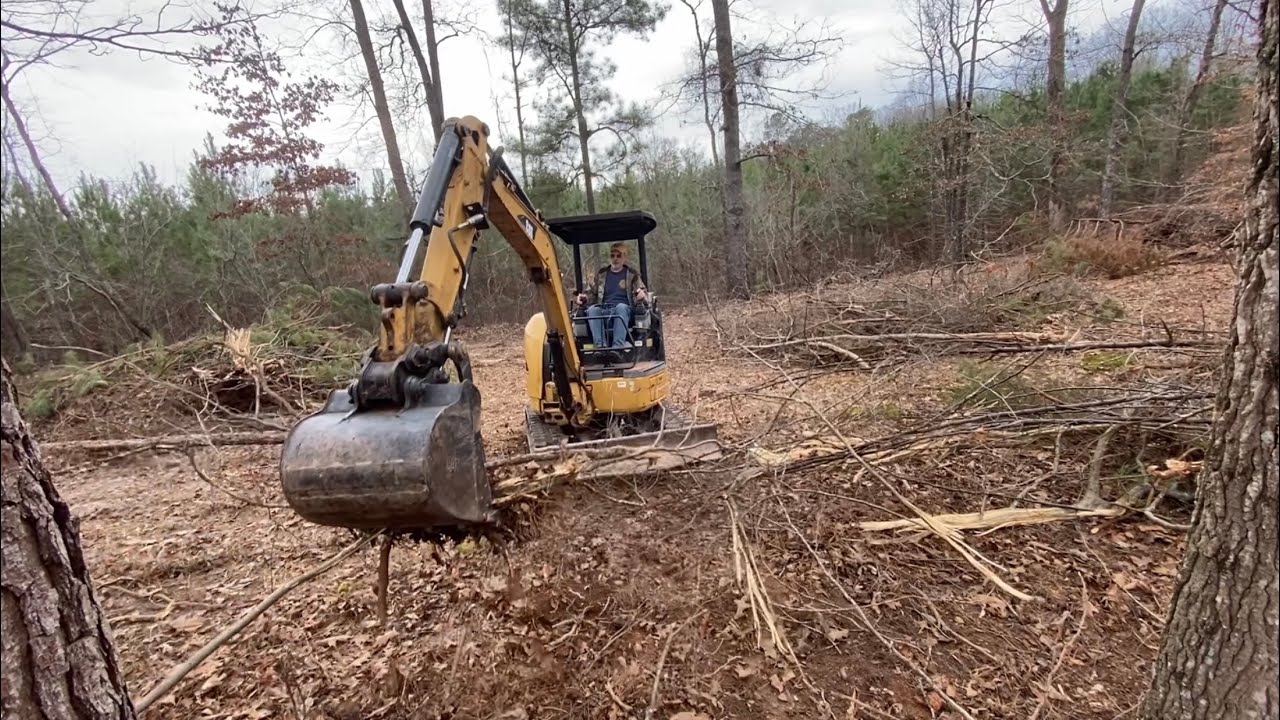 Piling Cleared Trees to be Burned. Ep 73 - YouTube