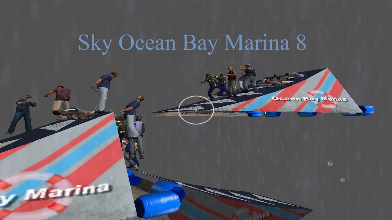 GTA Vice City Peds Riot Gang War: Sky Ocean Bay Marina 8 - YouTube