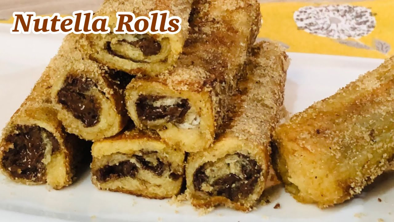 Nutella Stuffed Bread Rolls | Nutella French Toast Recipe | Taste ...