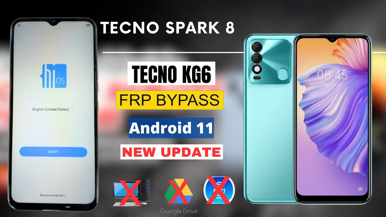 Tecno Spark 8 (KG6) Frp Bypass Android 11 | No Talkback Apk Not Installed Fix/Without Pc - YouTube