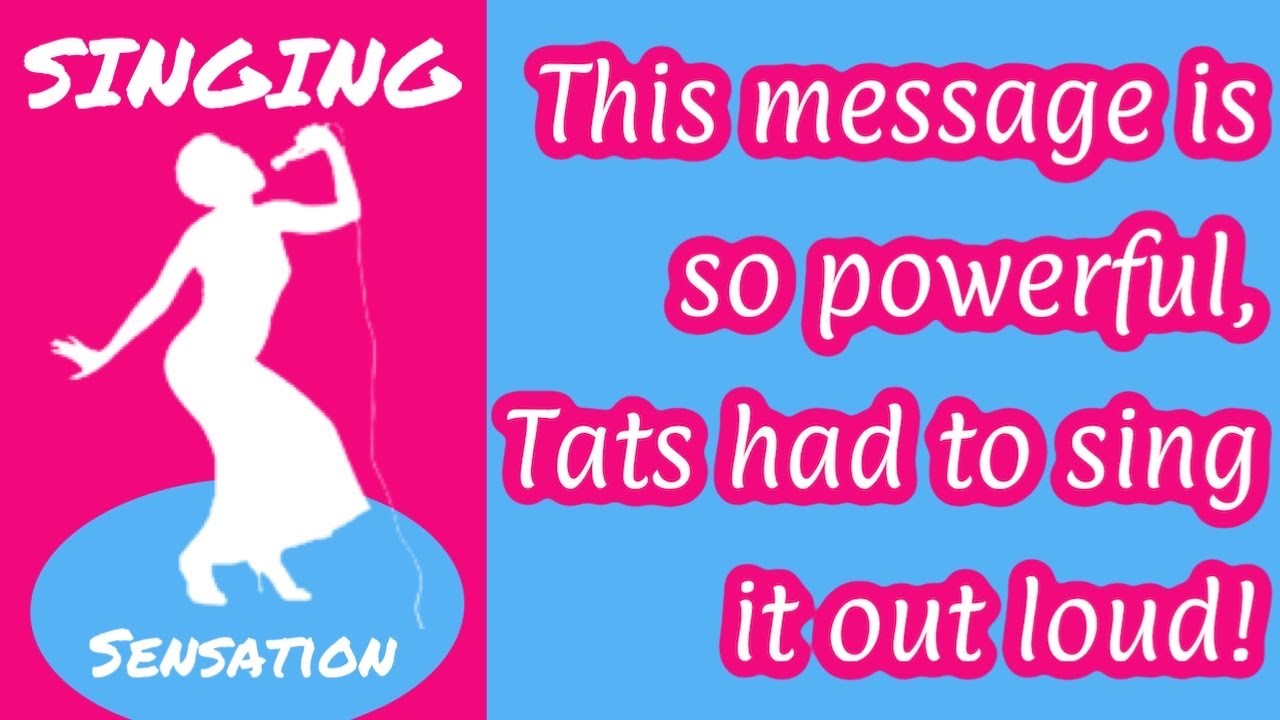 This message is so powerful, Tats had to sing it out loud. - YouTube