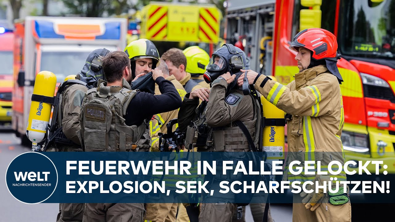 RATINGEN: SEK-EINSATZ, SCHARFSCHÜTZEN, EXPLOSION - Feuerwehr in Falle ...