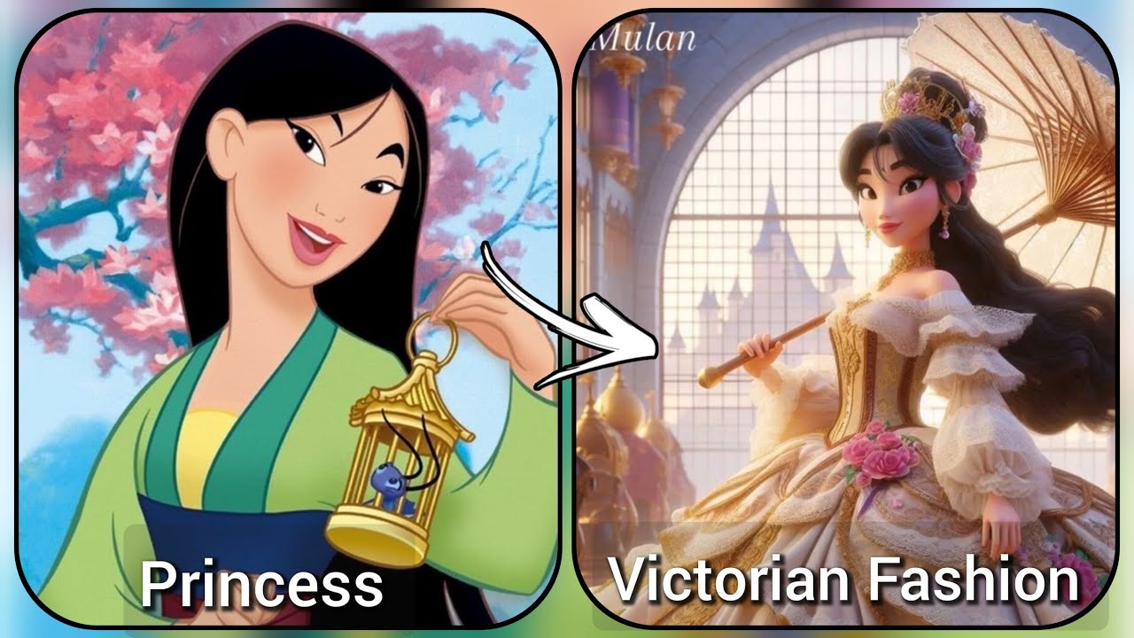 Disney Princesses in Victorian Fashion #disney #princess # ...