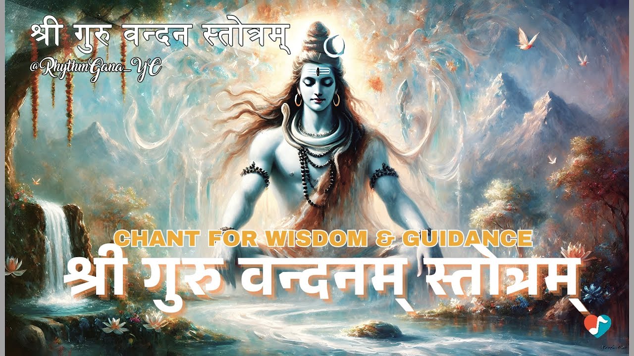 श्री गुरु वन्दनम् स्तोत्रम्_Hindi lyrics_4k_Sri Guru Vandana Stotram ...