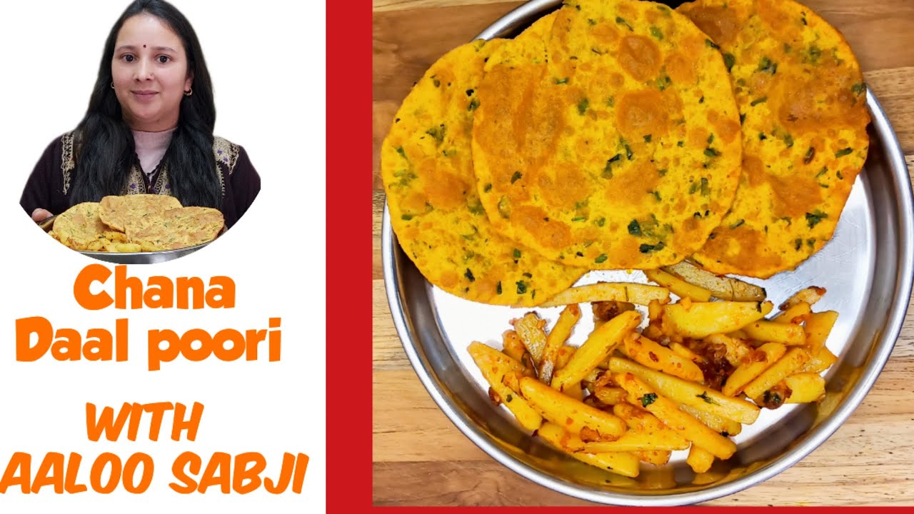 chana daal masala poori and aaloo bhujiya sabji.. ️ must try recipe ...