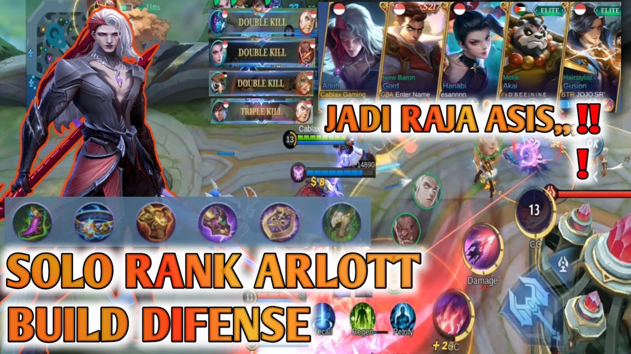 BUILD DIFENSE ARLOTT TERBARU ‼️ SOLO RANK PAKE BUILD INI ‼️ TEBALLL ...