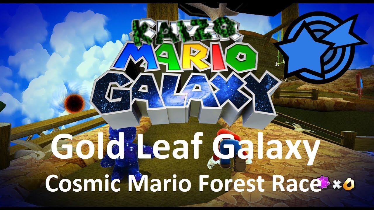 Kaizo Mario Galaxy | Gold Leaf Galaxy – Cosmic Mario Forest Race | 100% ...