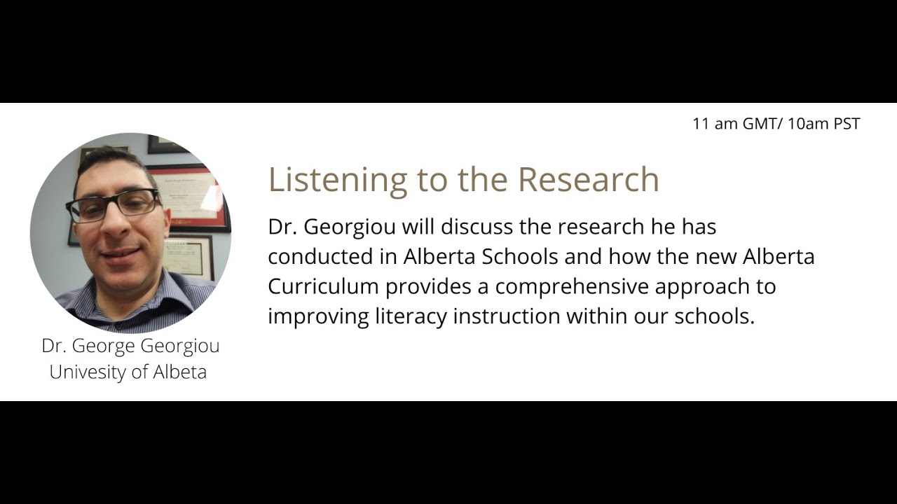 Listening to the Research by Dr. George Georgiou - YouTube