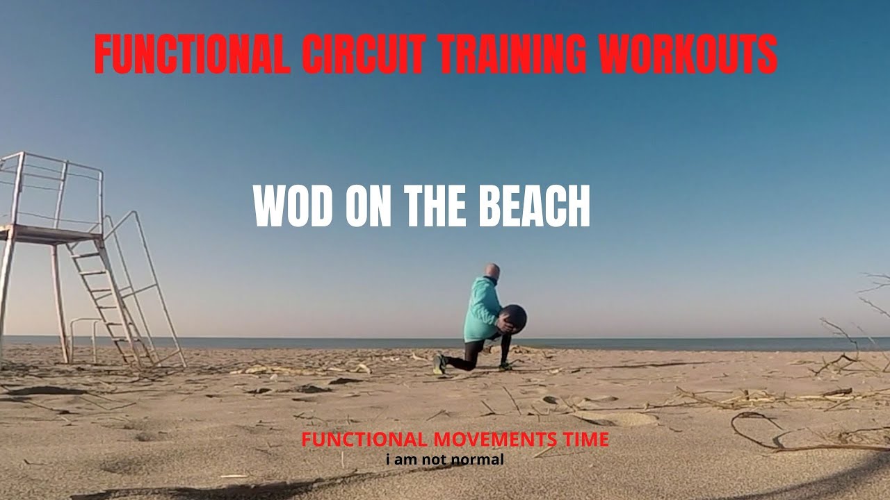 FUNCTIONAL TRAINING - WOD ON THE BEACH - YouTube