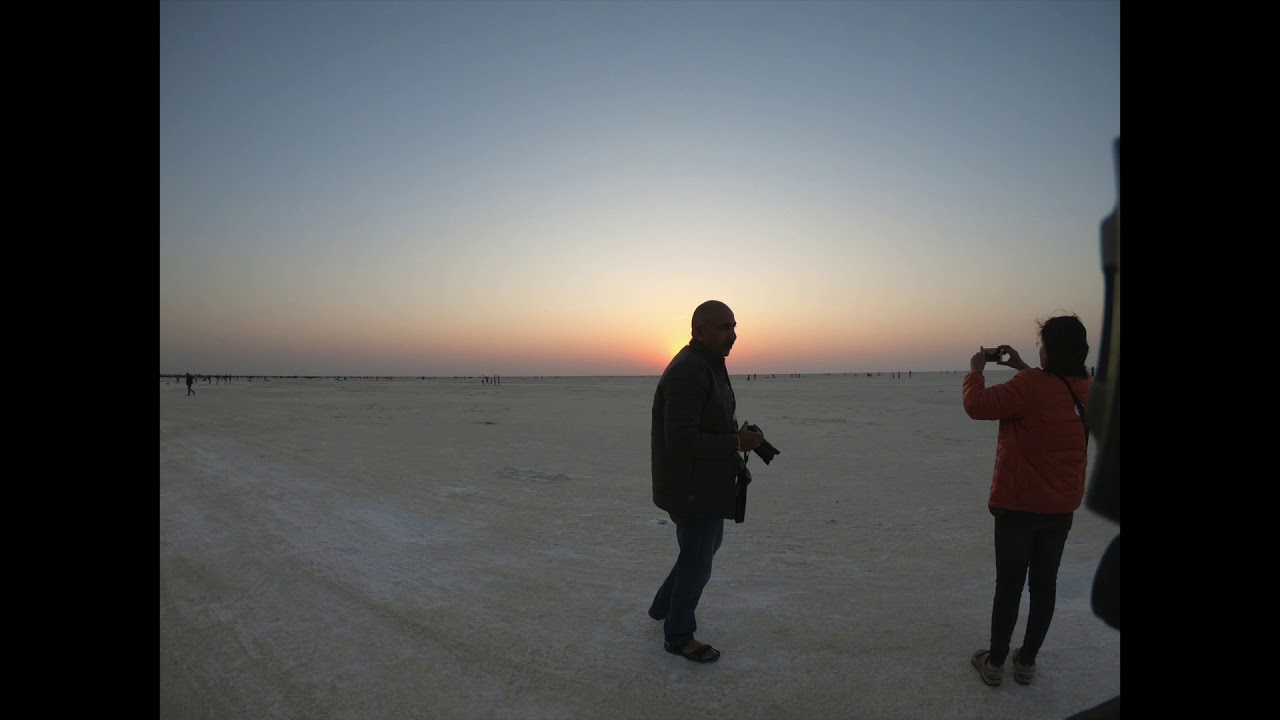 Sunset at Rann of Kutch - Time lapse Video - YouTube
