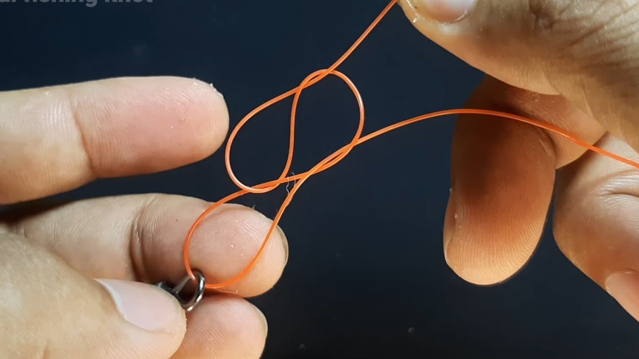 How to make a fishing rod knot, the easiest 8 knot pattern - YouTube