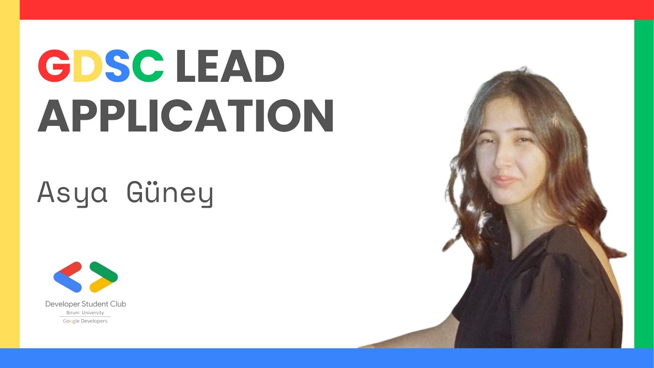 GDSC Lead Application 2024 - YouTube