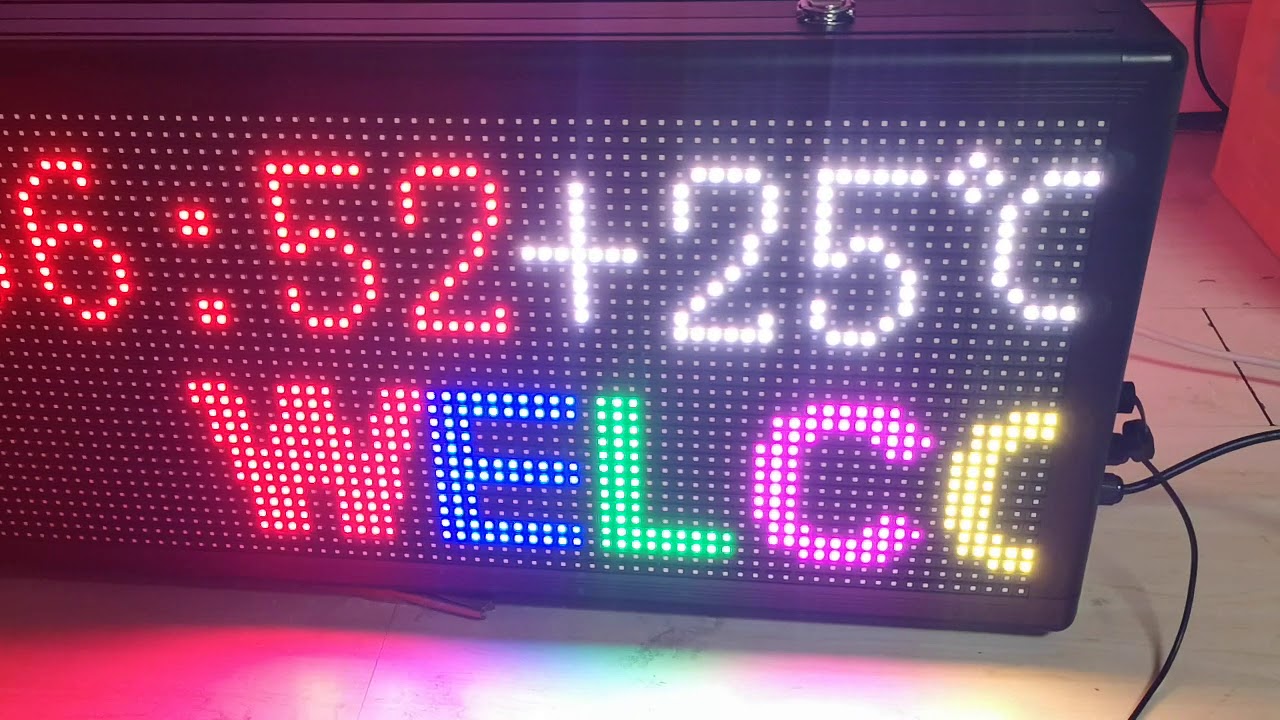 Super bright led panel waterproof with temperature sensor - YouTube