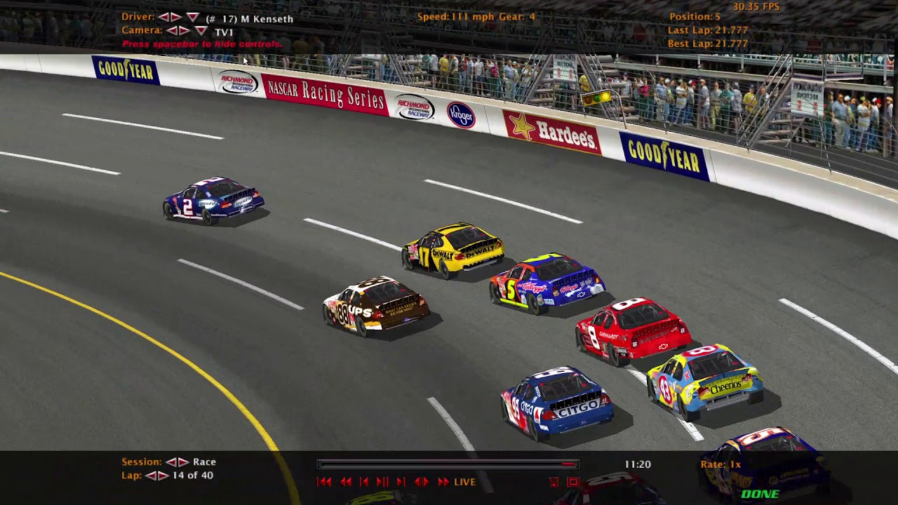 NR2003 Season 1 Race 11/36 (Pontiac Excitement 400) - YouTube