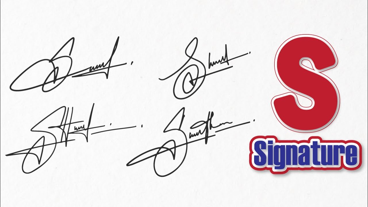 Signature Style of Letter S | S Signature Design Ideas | S Signature ...