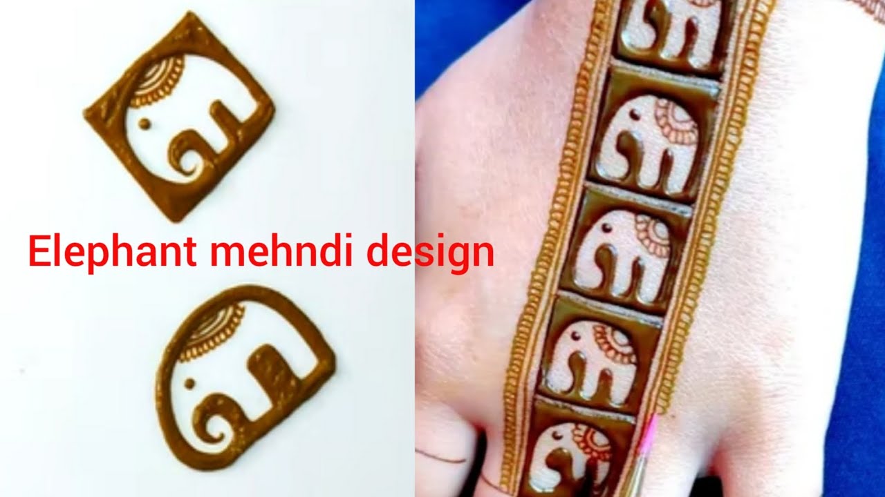 Elephant Banana Kaise Shikhe | elephant mehndi design| - YouTube