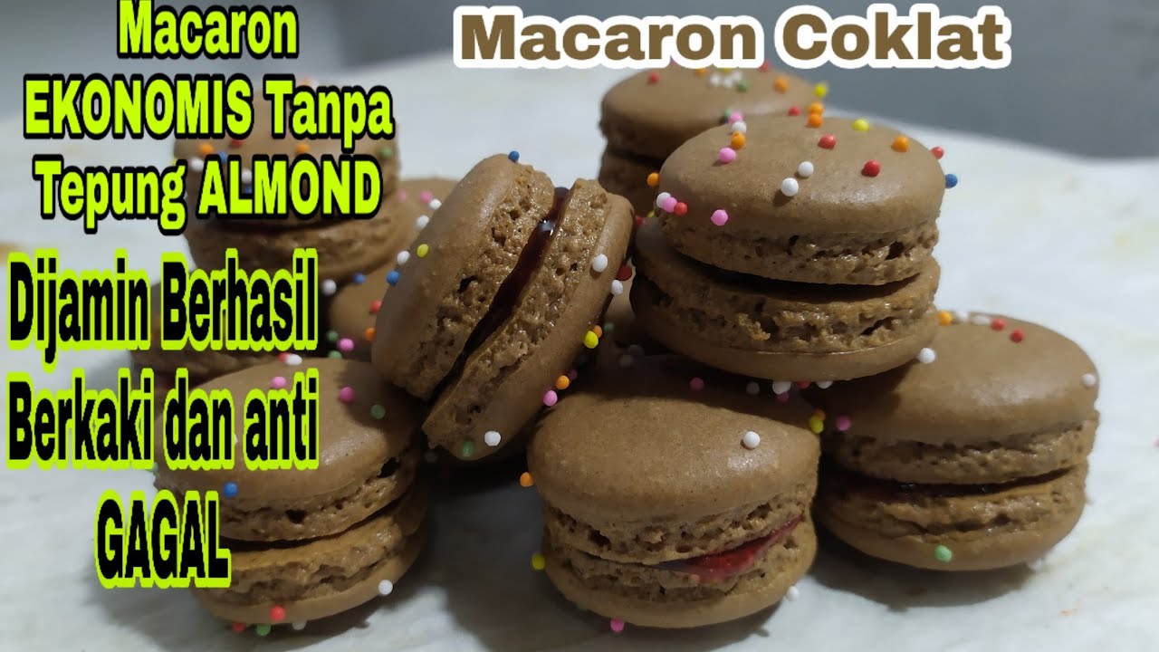 RESEP MACARON TANPA TEPUNG ALMOND || IDE JUALAN KEKINIAN - YouTube
