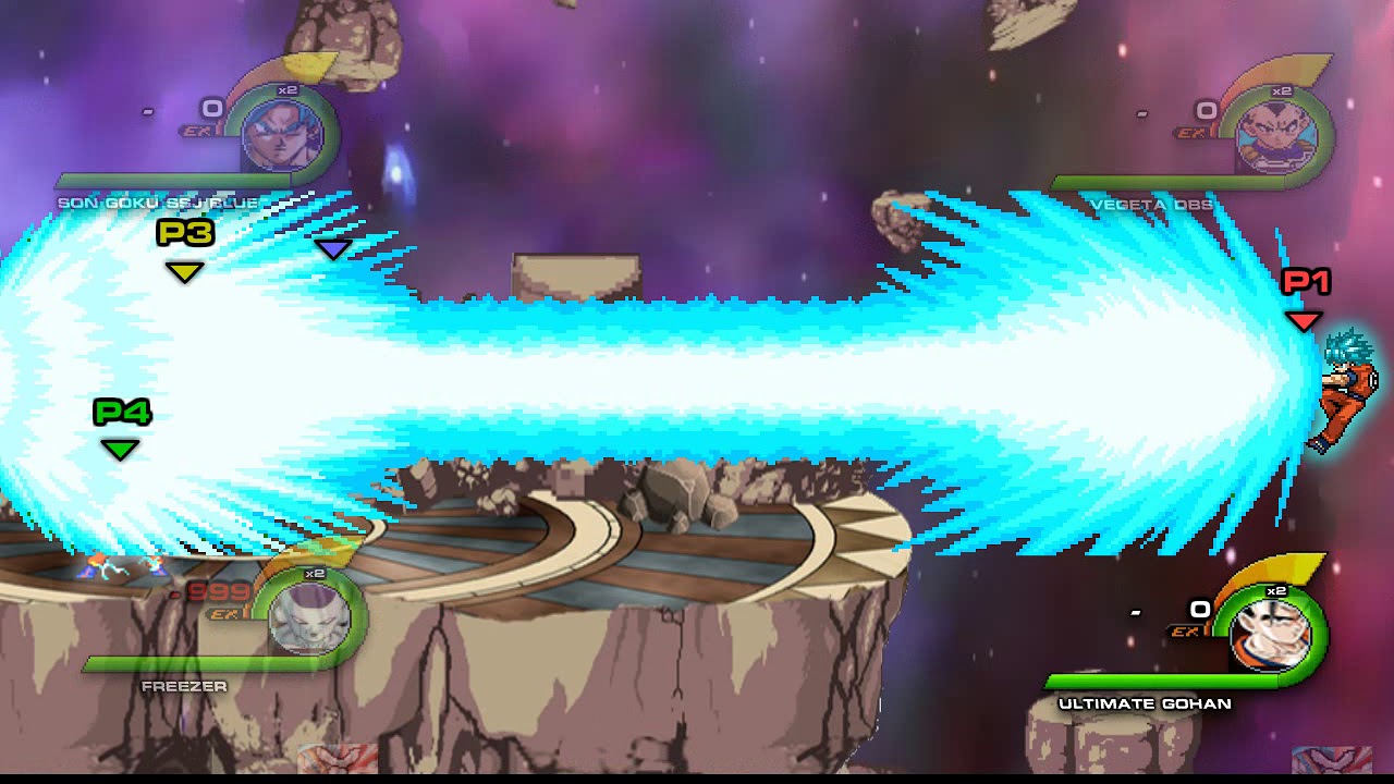 SSF2 VEGITO MODS GOKU VS VEGETA VS FREEZER VS GOHAN - YouTube