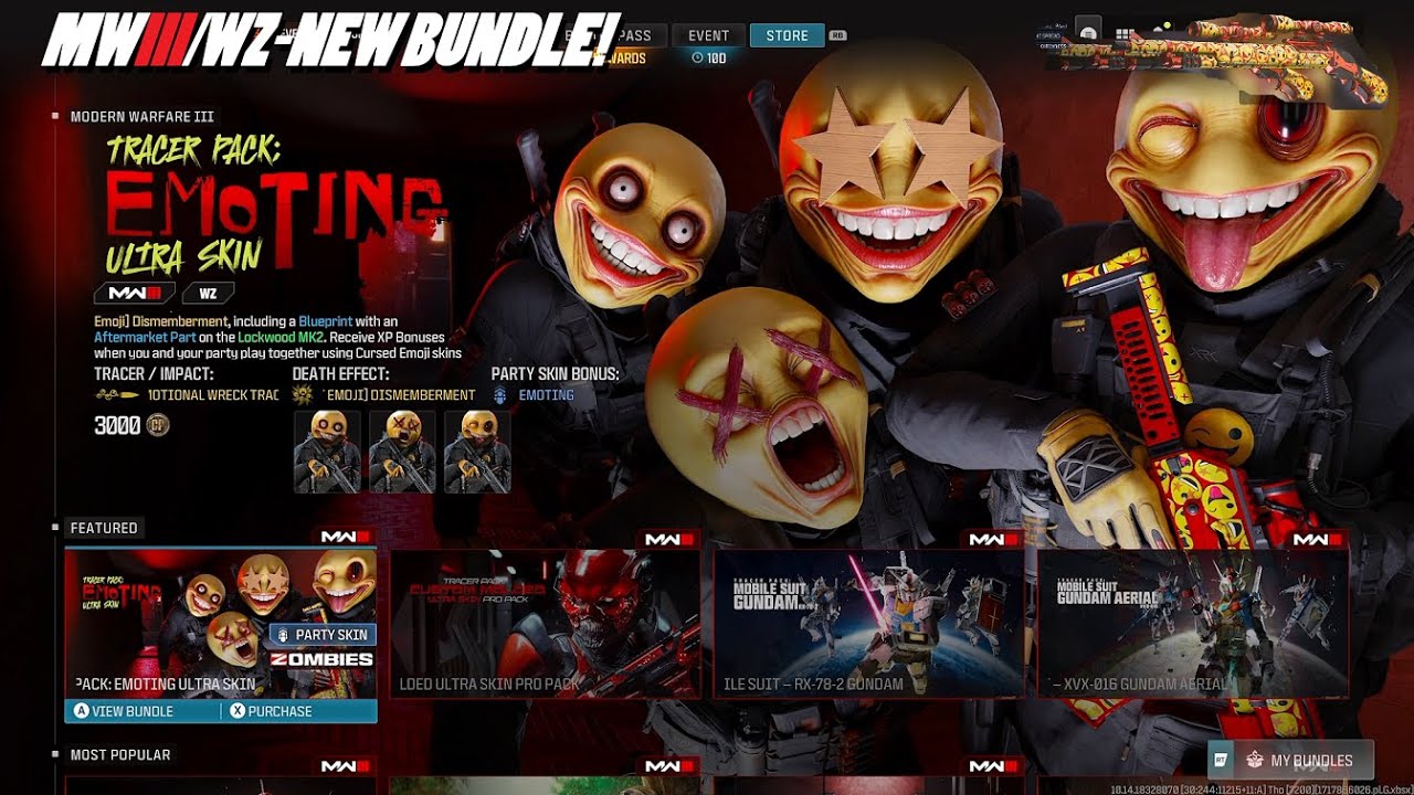 MWIII/WZ-NEW TRACER PACK EMOTING ULTRA SKIN - YouTube