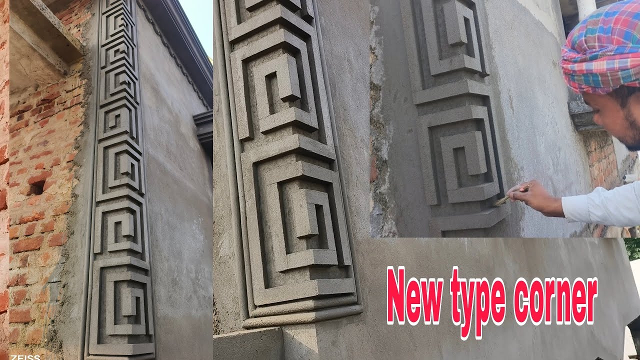 how to make very simple and unique Corner ,design by (plaster design ...