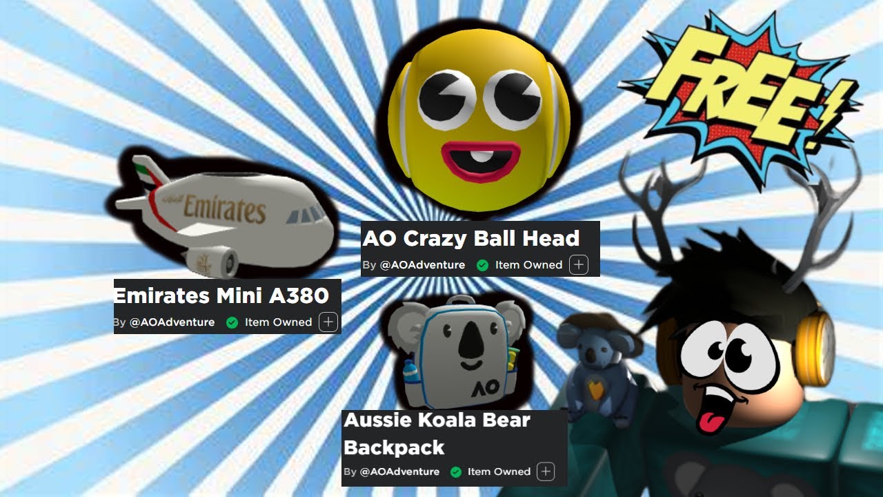 FREE ACCESSORIES! HOW TO GET AO Beachball & AO Surfboard! (ROBLOX AO ...