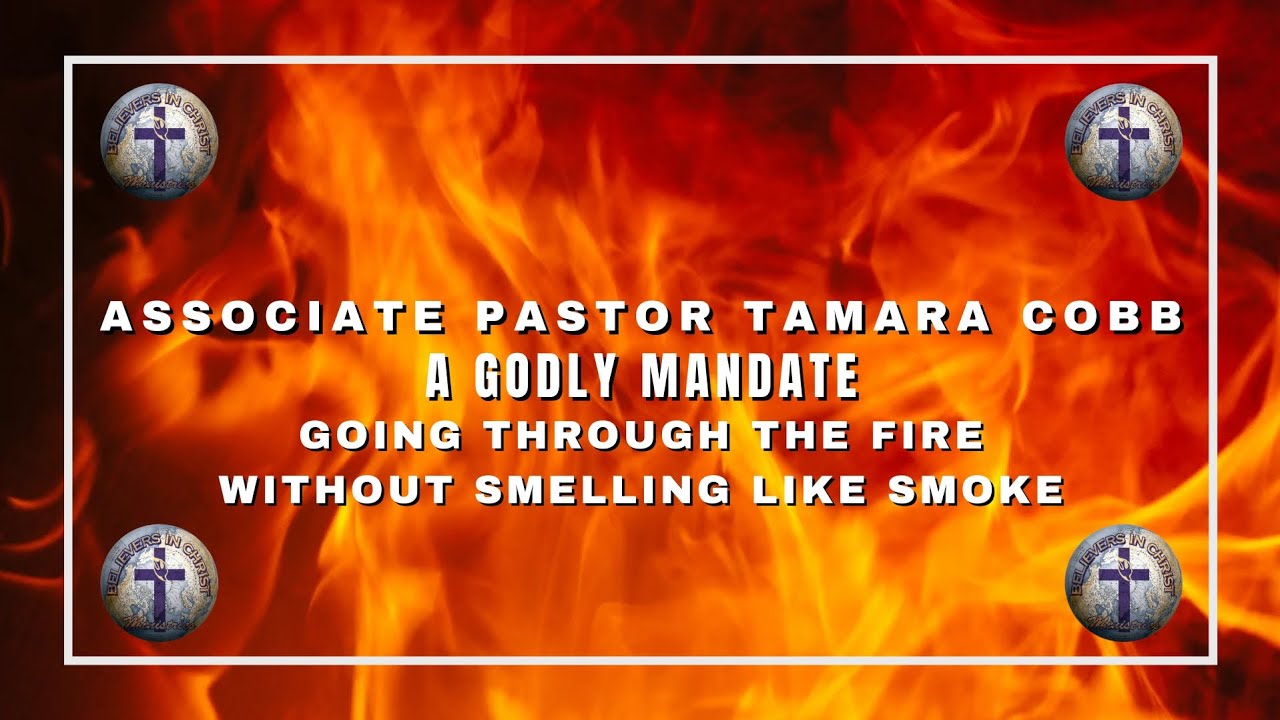 Pastor Tamara Cobb - A Godly Mandate: Going Through The Fire Without ...