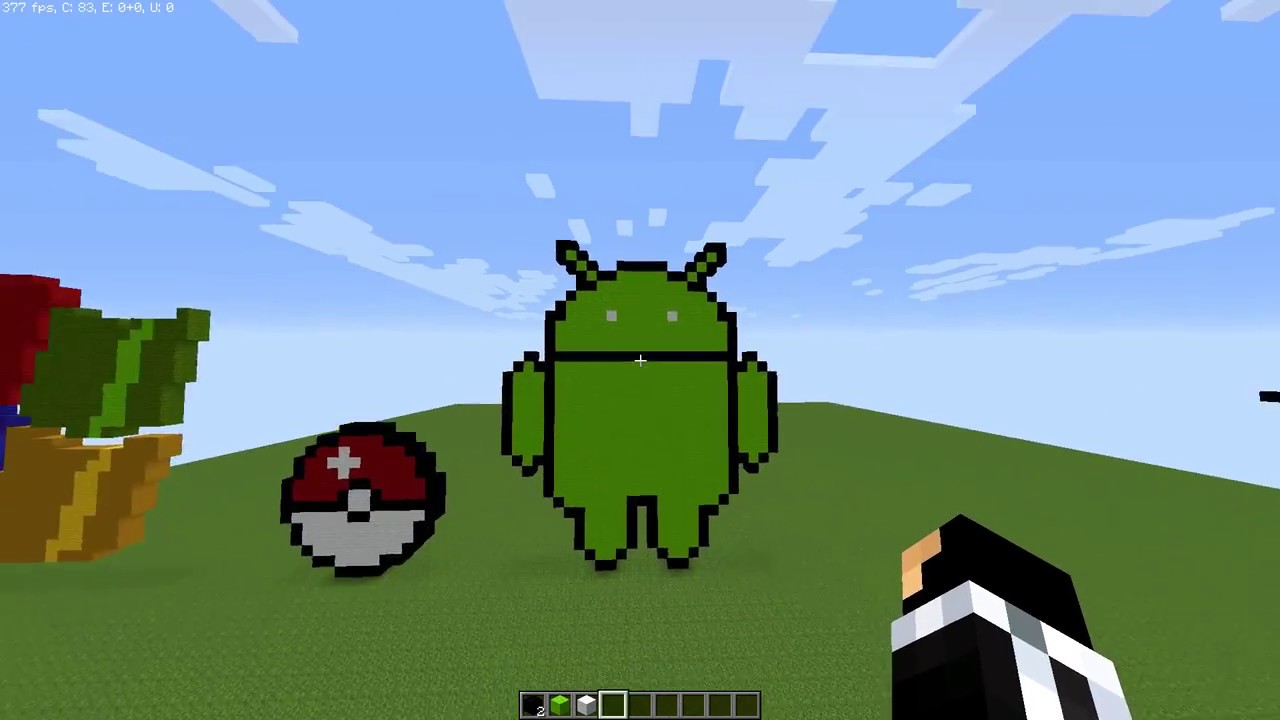Android Logo Pixel Art (Minecraft Pixelart) - YouTube