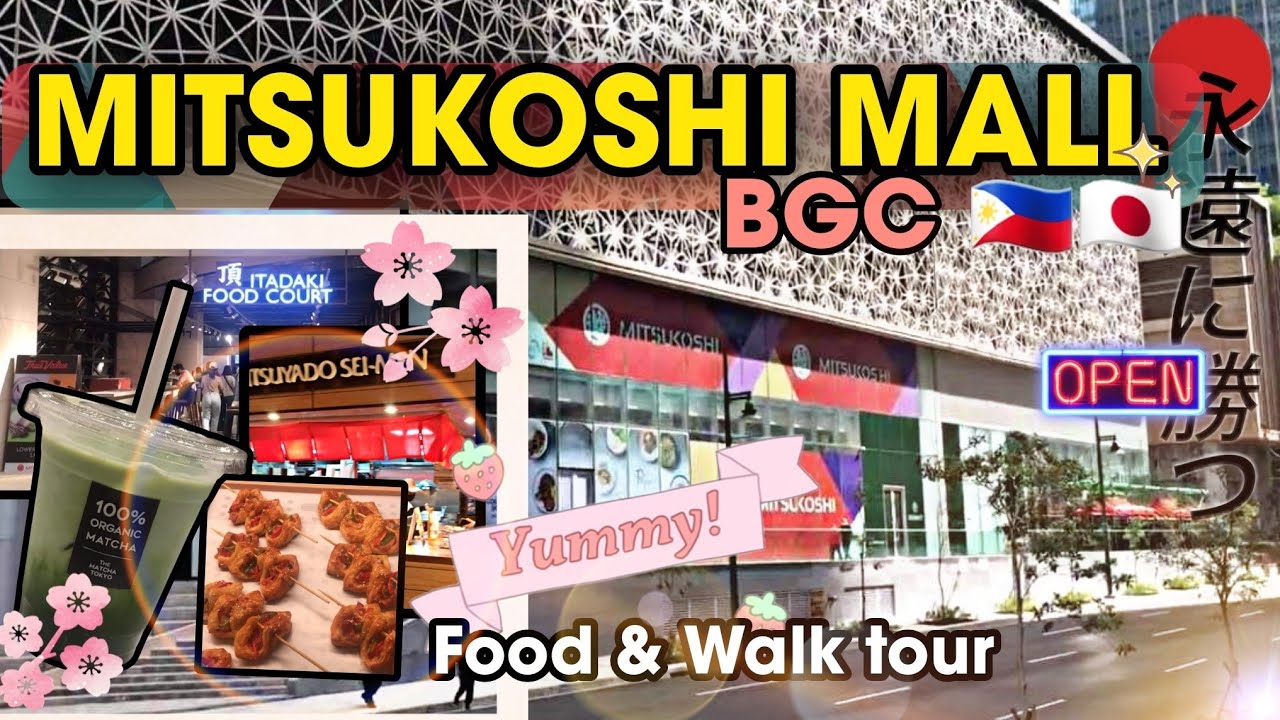 MITSUKOSHI MALL! | Quick Food & Mall Tour! | First Japanese Mall in the ...