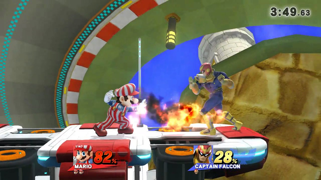 Mario vs. Captain Falcon:INTENSE! - YouTube