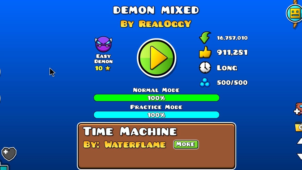 Demon mixed complete by realOggY (easy demon) - YouTube