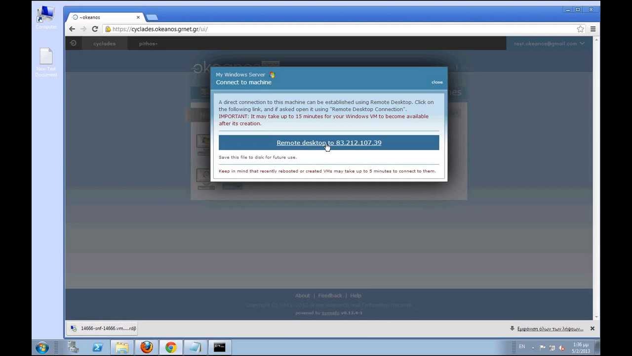 ~okeanos: How to connect to your VM from a Windows host machine - YouTube
