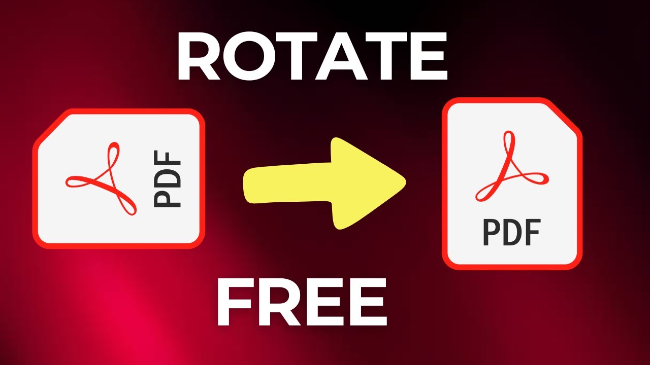 How to Rotate and Save PDF File Permanently FREE - YouTube
