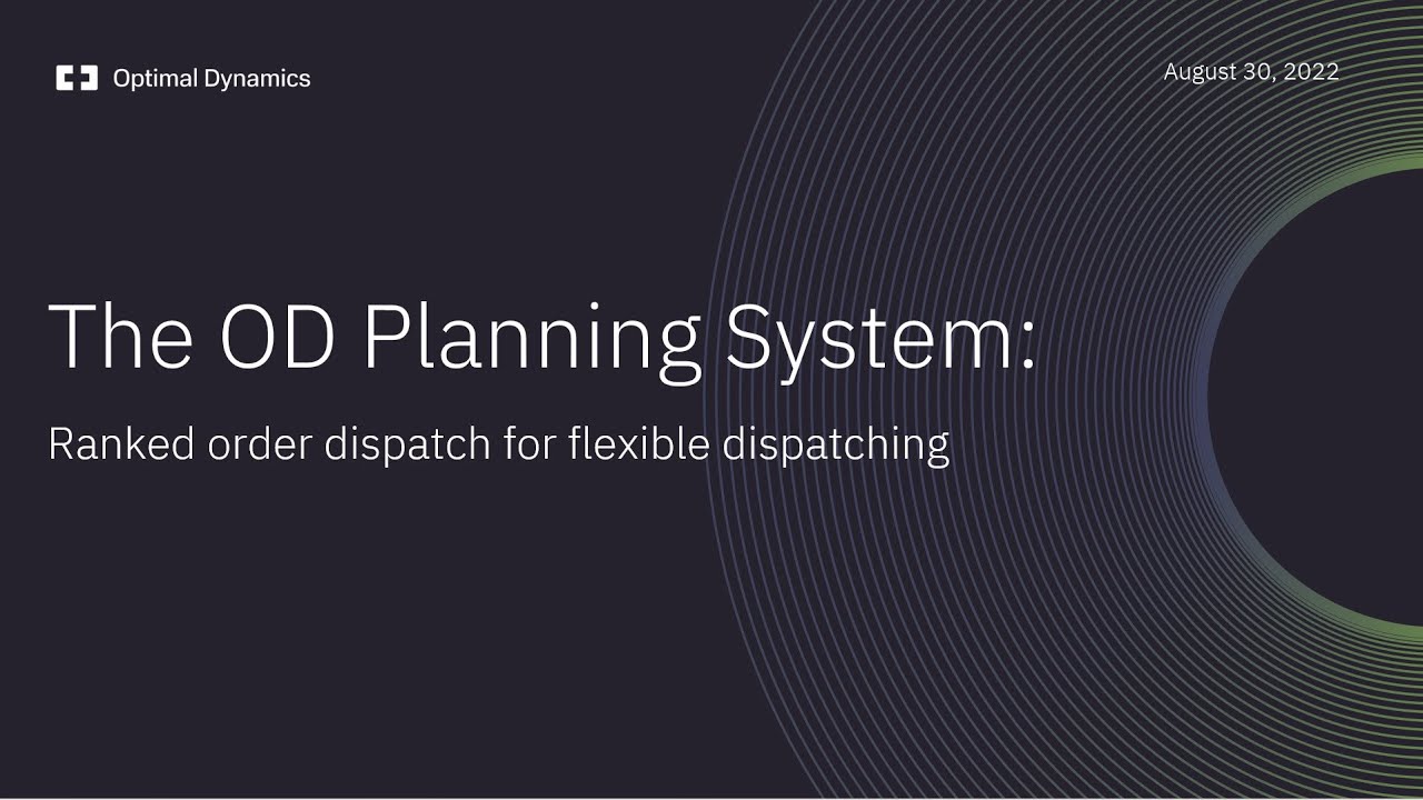 Ranked Order Dispatch for Flexible Dispatching - YouTube