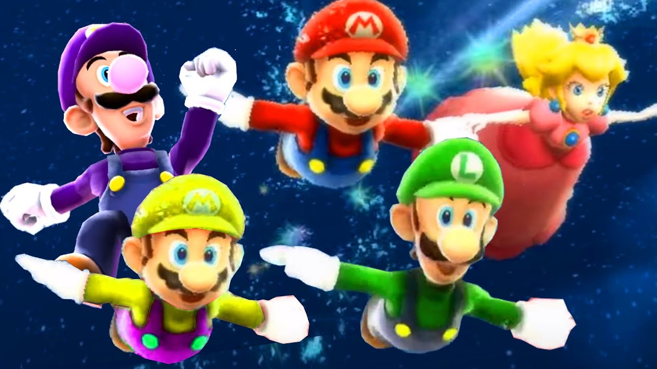 Neo Mario Galaxy - Full Game (100% / Hard Mode) - YouTube