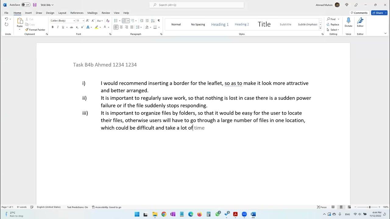 2021 November - Word Processing - Edexcel IGCSE ICT Practical Exam - YouTube