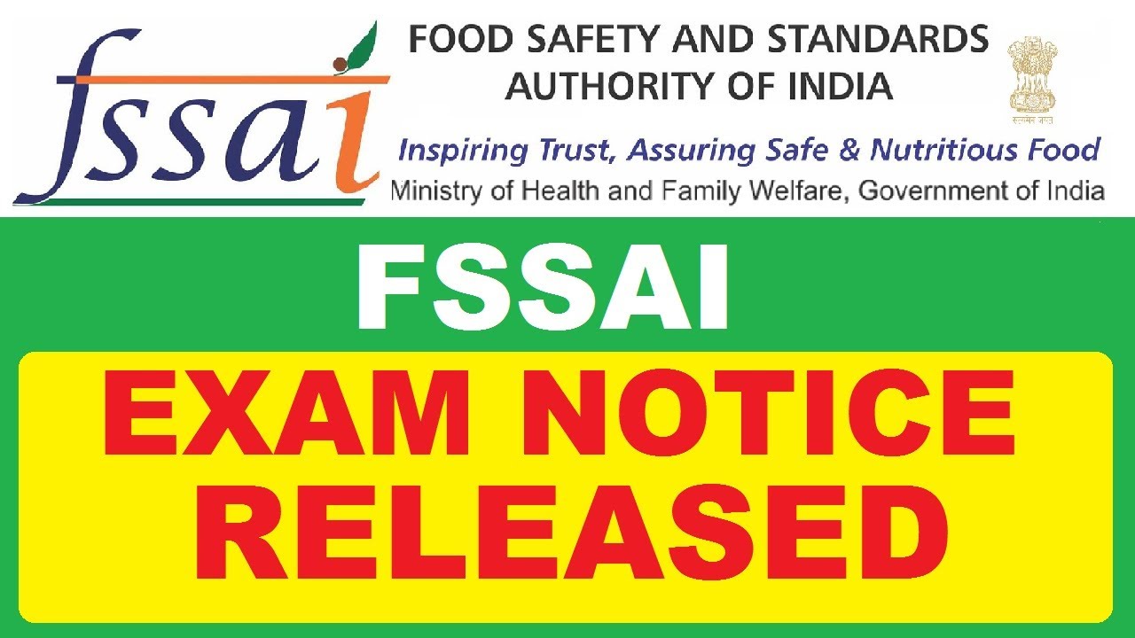 FSSAI Exam Notice Released | #FSSAI | Subham Sen - YouTube