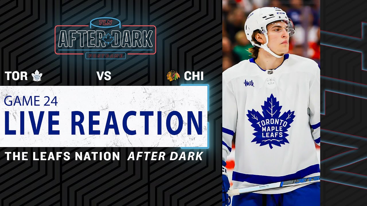 Maple Leafs vs Chicago Blackhawks LIVE POST GAME | Game 24 Reaction ...