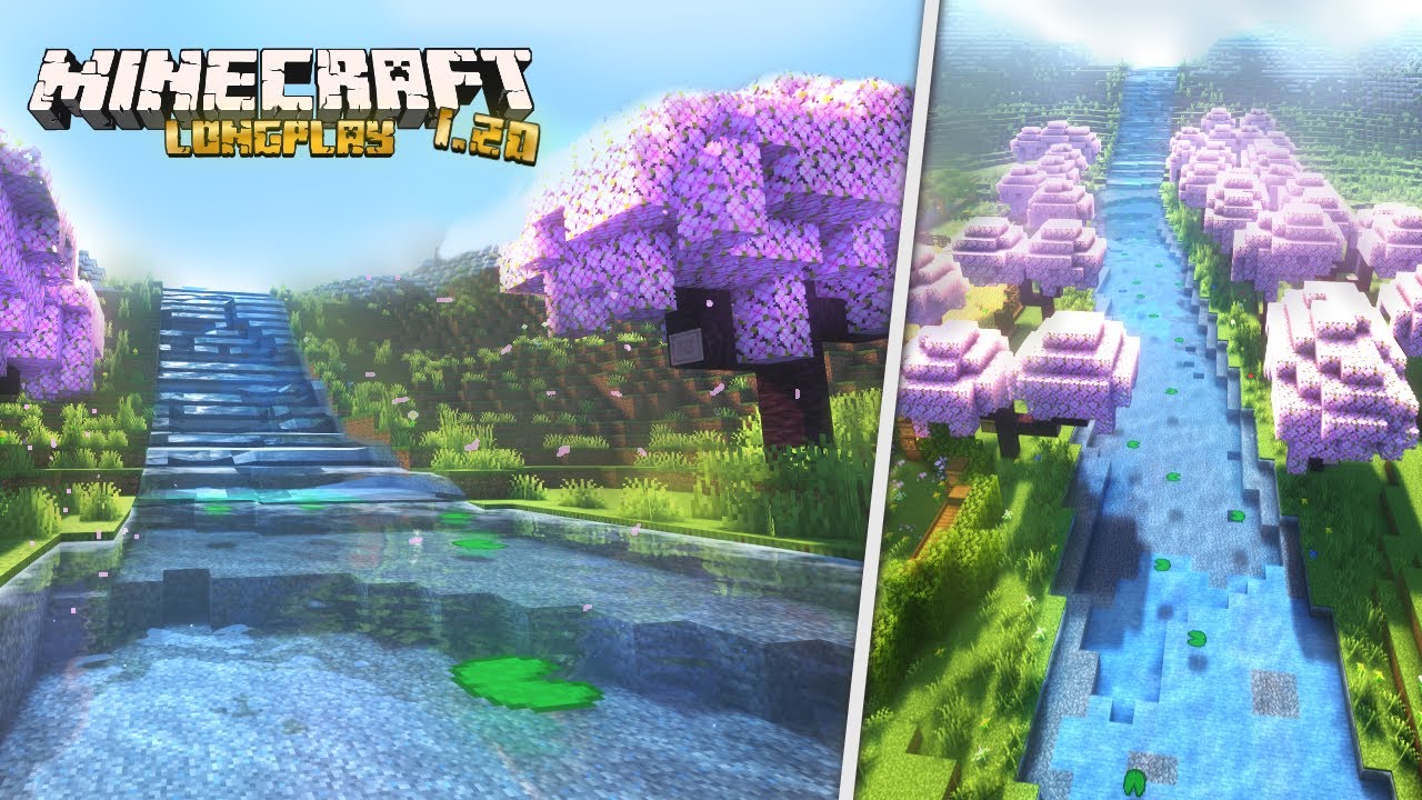 Terraforming a Giant River - Minecraft Survival - Relaxing Longplay ...