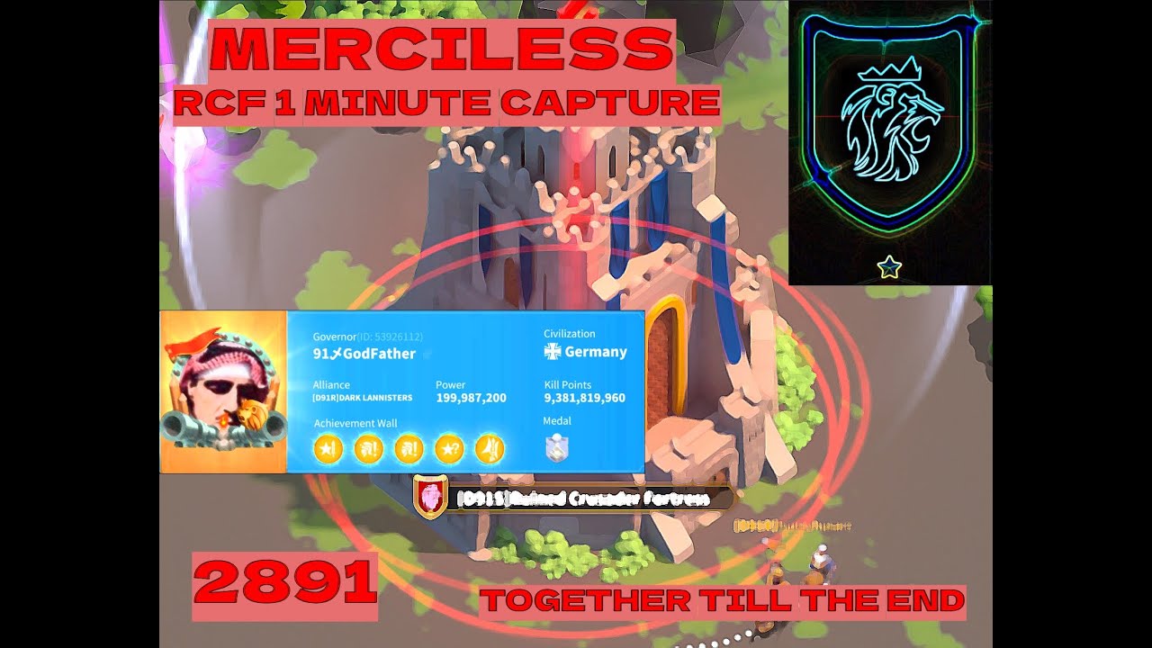 2891 1 MINUTE RCF CAPTURE KVK2 I Rise of Kingdoms - YouTube