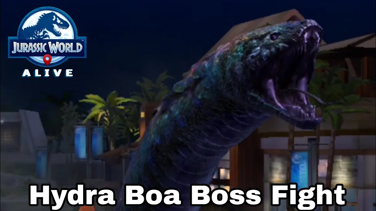 Hydra Boa Apex Boss Fight || Jurassic World Alive S2 - YouTube