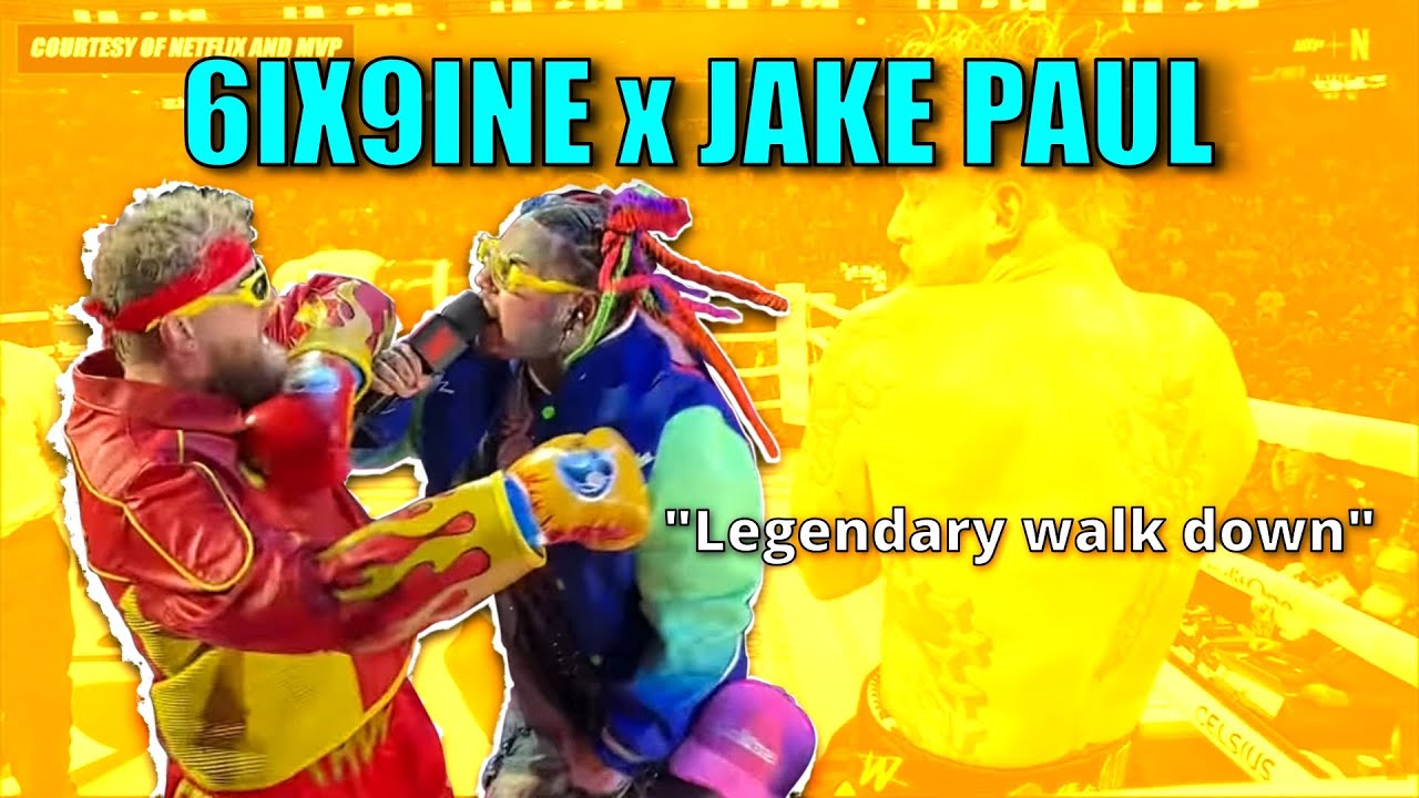 6IX9INE x JAKE PAUL (Legendary walk down) #viral #trending #6ix9inefans ...