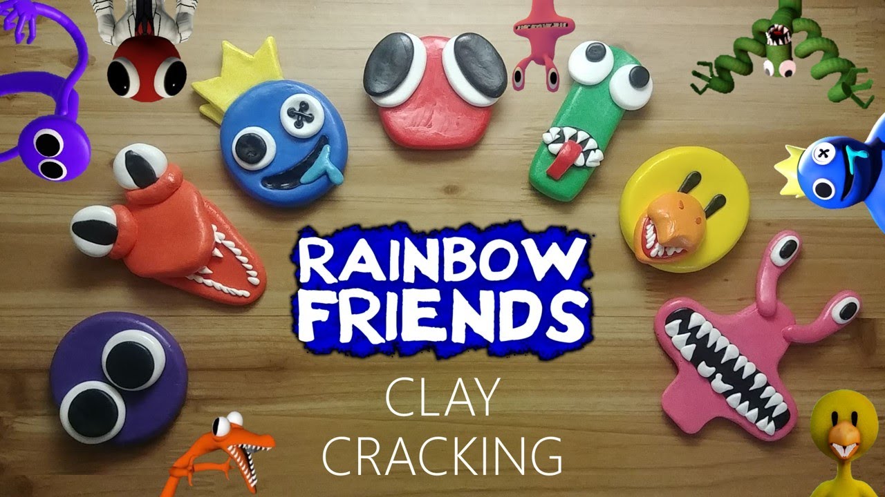 Rainbow Friends clay cracking 레인보우 프렌즈 점토 부수기 - YouTube
