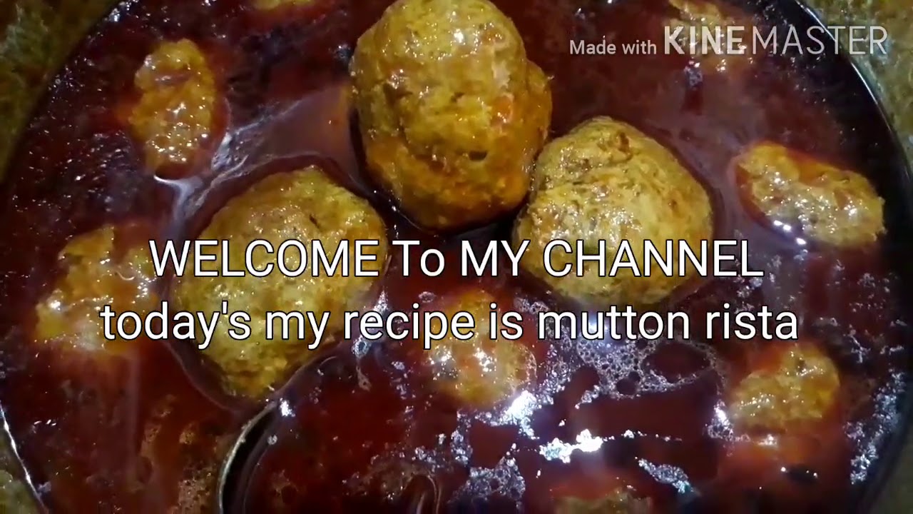How to make mutton rista at home - YouTube