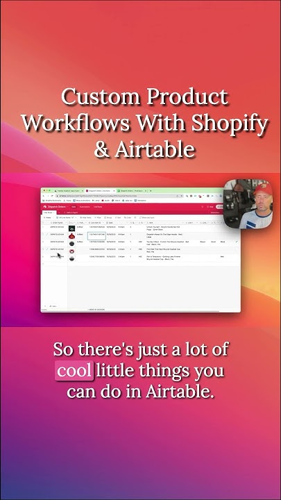 Custom Product Workflows With Shopify & Airtable - YouTube