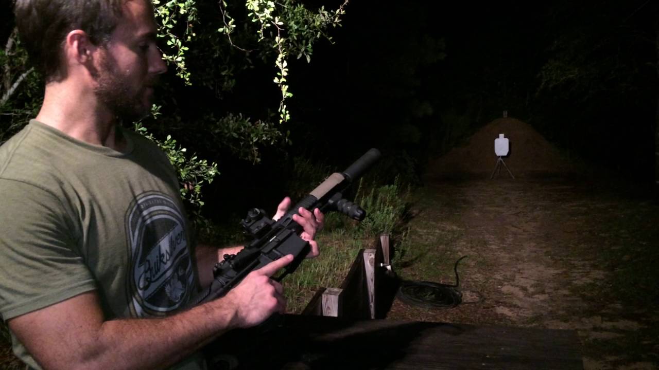 Silencerco Omega 9k on 8" .300Blk PDW - YouTube