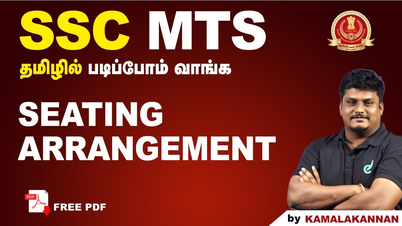 SSC Seating Arrangement - Reasoning Tricks by kamalaKannan | MTS ...