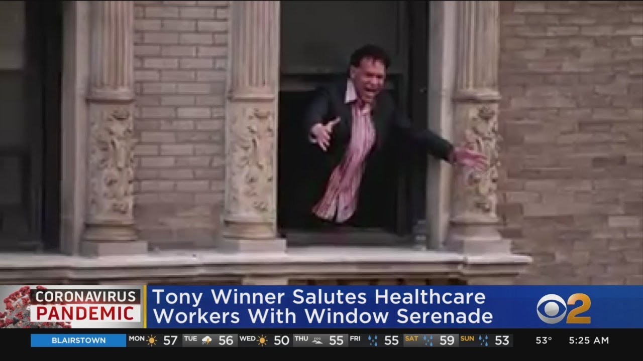 Broadway Actor Salutes Health Care Workers - YouTube