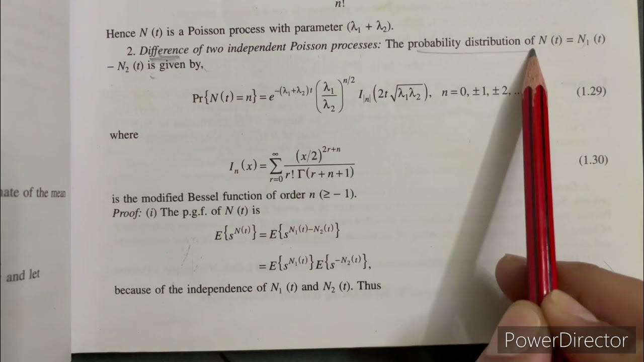 Properties of Poisson process Stochastic #stochastic #M.Sc. - YouTube
